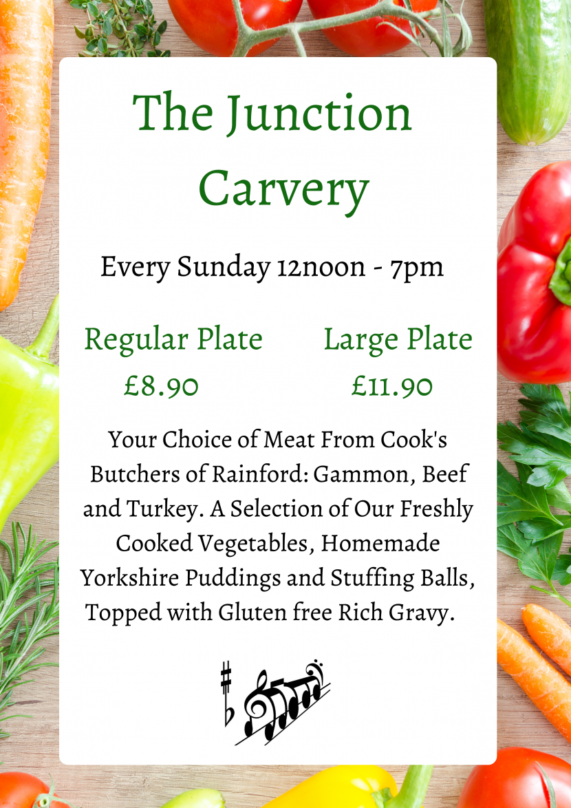 Our Menus – Junction Pub Rainford